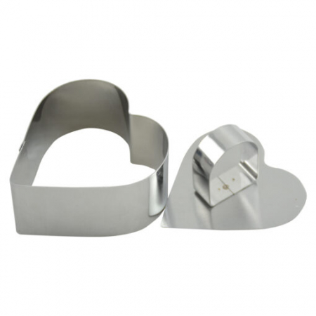 Forma Inimioara din inox pentru decupat prajituri, tort