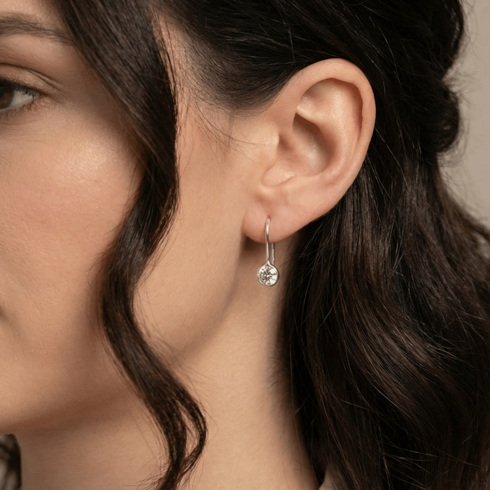 Cercei din Argint 925 cu Cristale Zirconia