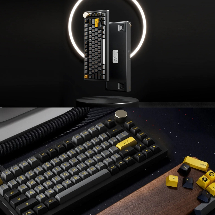 Tastatura mecanica gaming, AKKO PC75B Plus, wireless, RGB, 2.4Ghz ...