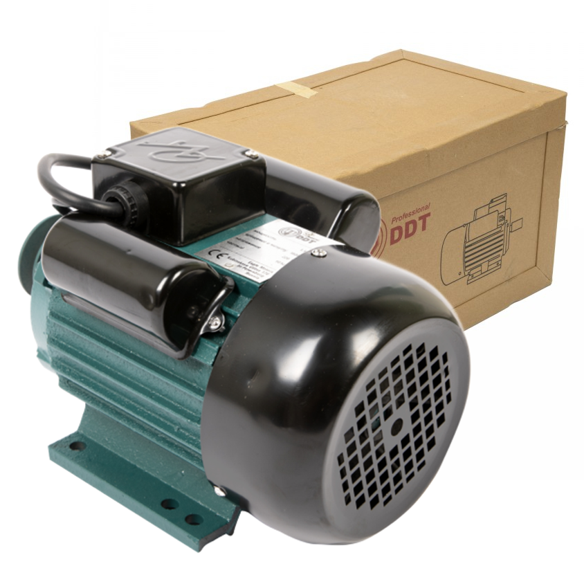 Motor electric monofazat, DDT, 1500 W, 1500 rpm, 2 condensatori, corp fonta