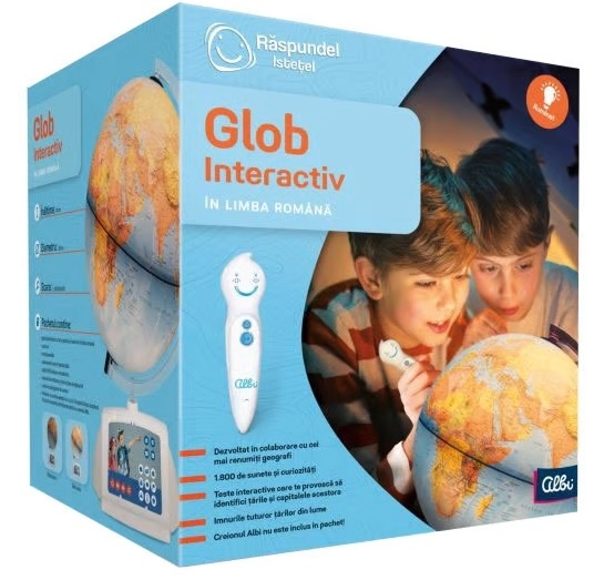 Pachet Glob interactiv in limba romana, Creion Raspundel si carte Lumea ...