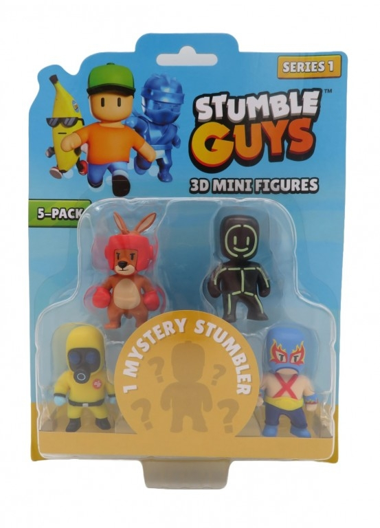Set 5 mini figurine Stumble Guys, 3D Seria 1 - Glowman, Boxing Roo ...