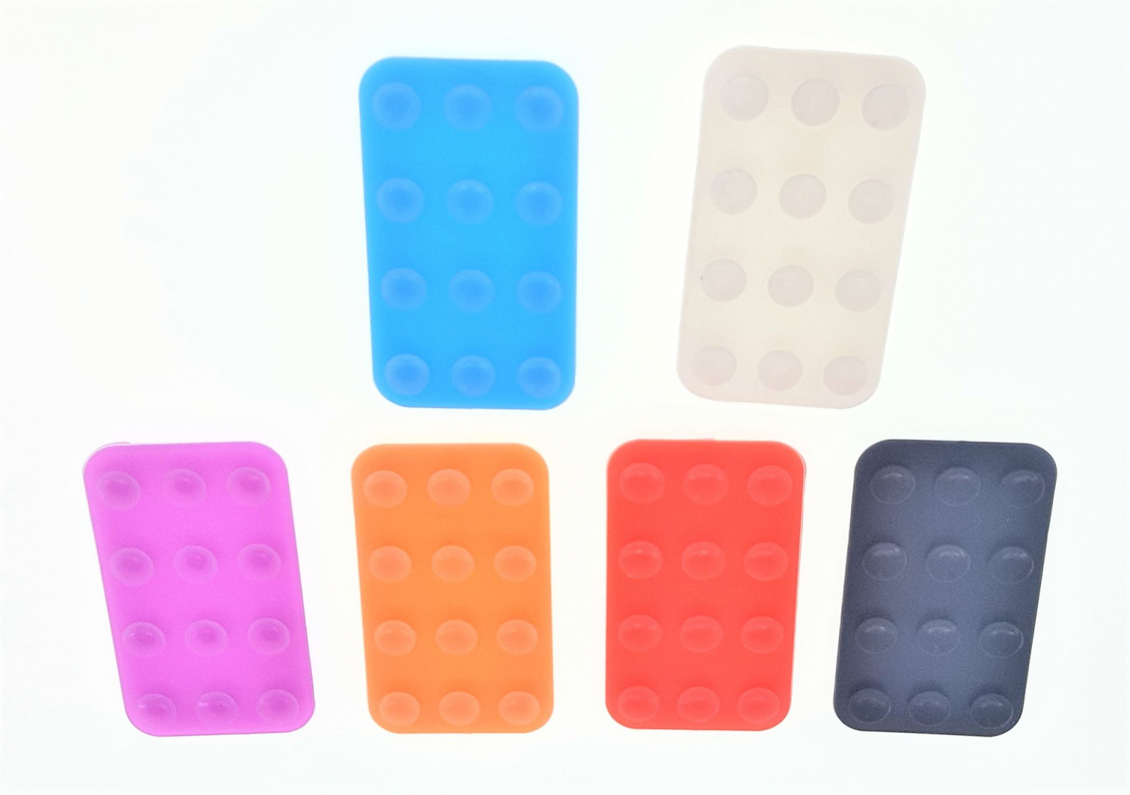 Suport silicon, pentru smartphone double side stick, mix color