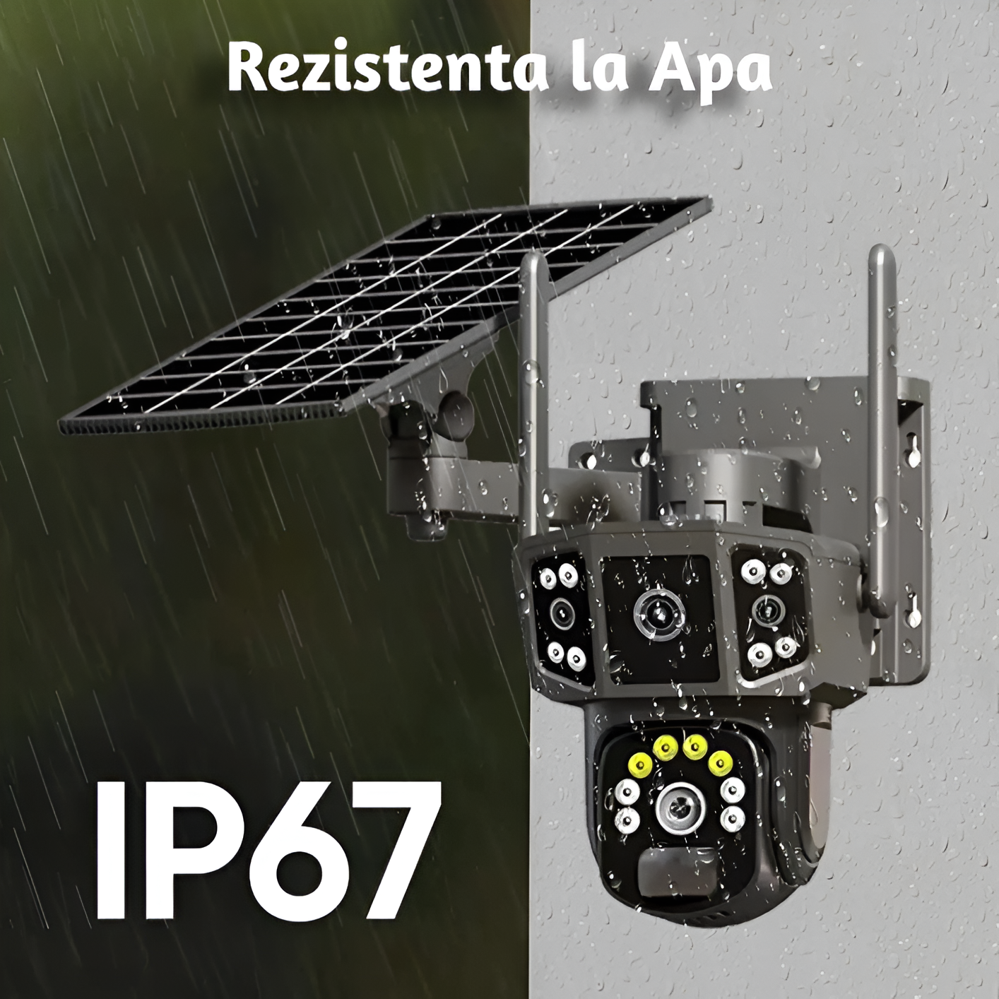 Camera de supraveghere CLAUSTEEL 2IN1 M144 cu Vedere Tripla, Cartela ...