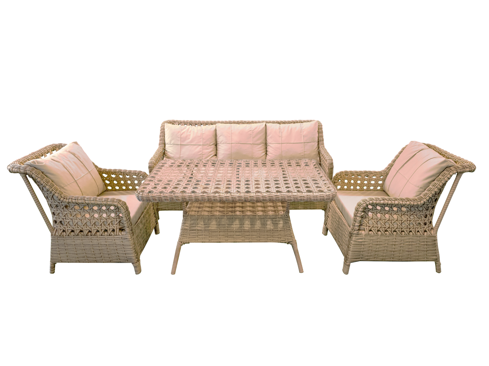 SET MOBILIER TERASA SI GRADINA RATAN NIRVANA 5 LOCURI