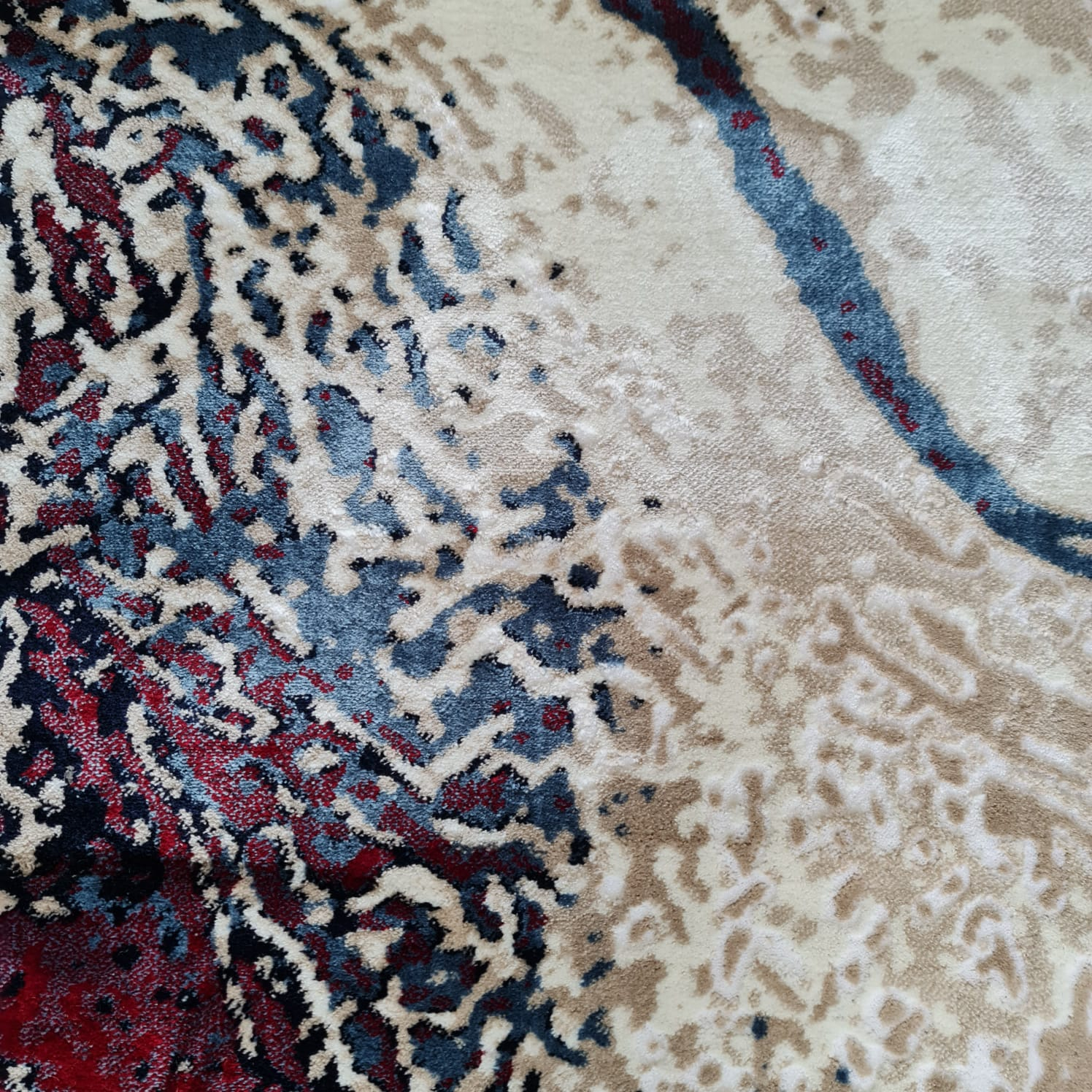 Covor living/dormitor modern Istanbul 0003A Rosu Crem