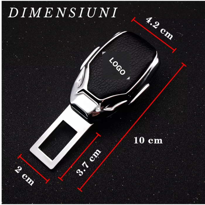 Set cadou adaptor centura auto & breloc auto cu logo Audi