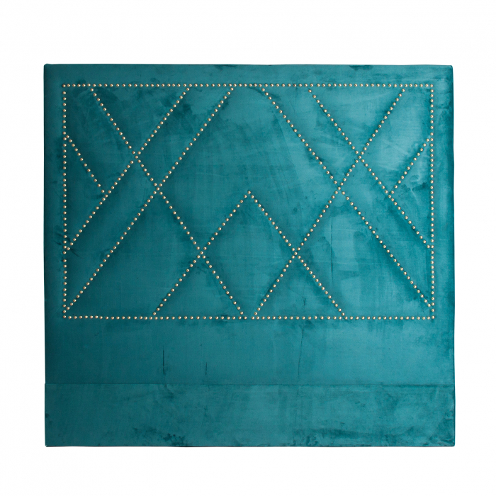 Tablie pat provensala catifea turcoaz|Tablii pat elegante