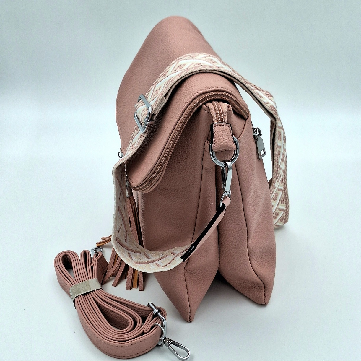 Geanta Dama , Curea Lata , Reglabila, Roz