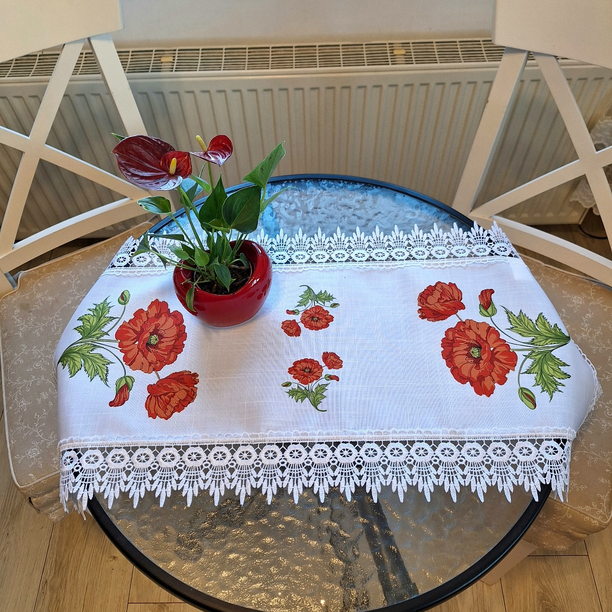 Traversa de masa , Model Floral, 40x90 cm