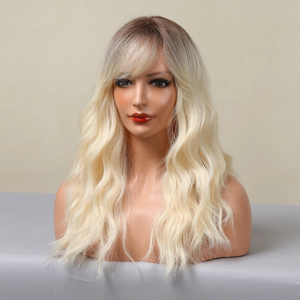 Peruca C774 Blonda Ombre Bob Creata Cu Breton