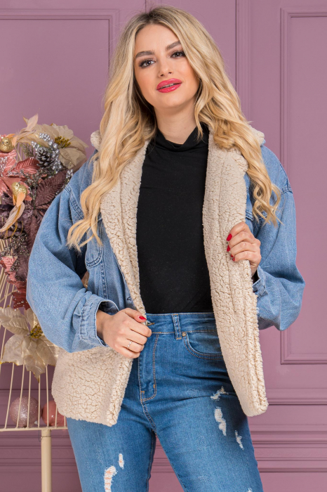 Geaca blugi dama T4 Diamond