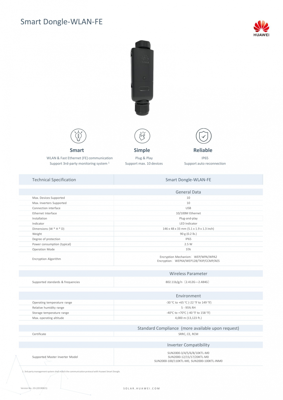 HUAWEI Smart Dongle-WLAN-FE (WiFi)
