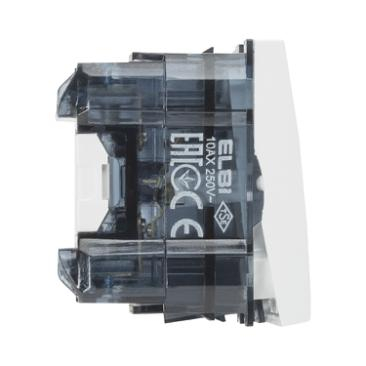 Moda Voice, intrerupator cap scara 2M, alb mat, Elbi