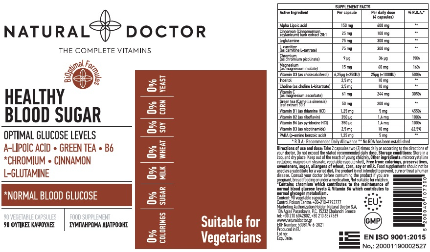 HEALTHY BLOOD SUGAR glicemie normala Natural Doctor Drogheria Vara