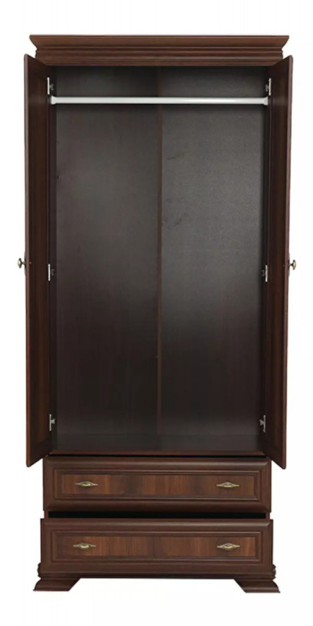 Dulap Kora, 2 Usi si 2 Sertare, Nuc