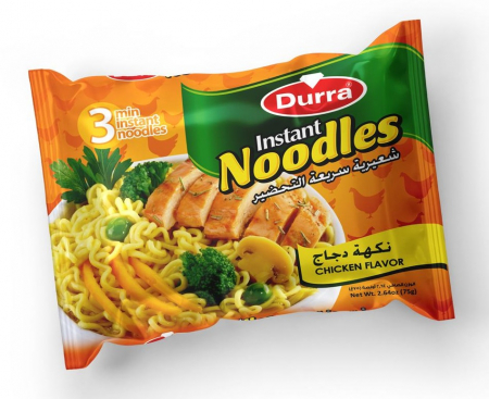 Durra Noodles supa instant cu aroma de pui 75g