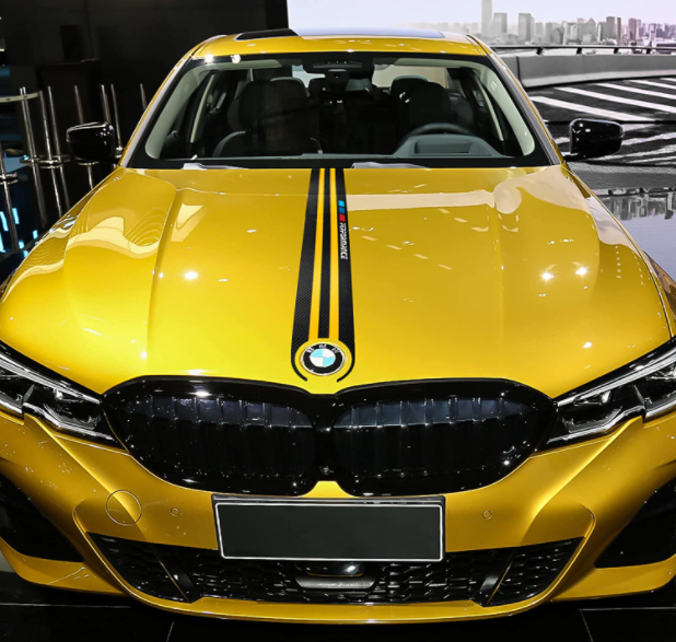 Colant Capota Bara Caroserie Performance Negru Mat-Galben