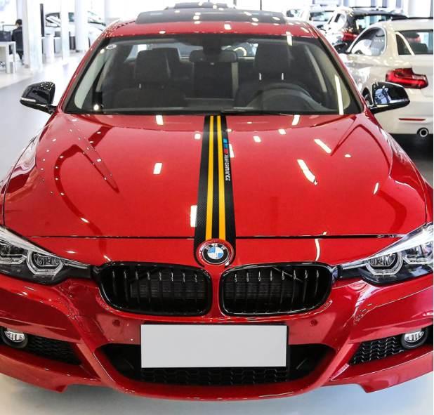 Colant Capota Bara Caroserie Performance Negru Mat-Galben