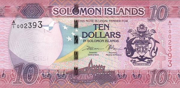 INSULELE SOLOMON 10 dollars 2017 UNC, clasor M1