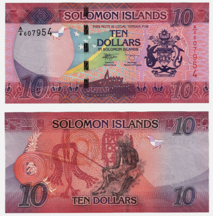 INSULELE SOLOMON 10 dolari 2022, necirculata