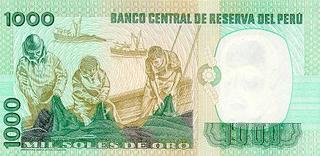 Peru 1000 Soles de Oro 1981, necirculata