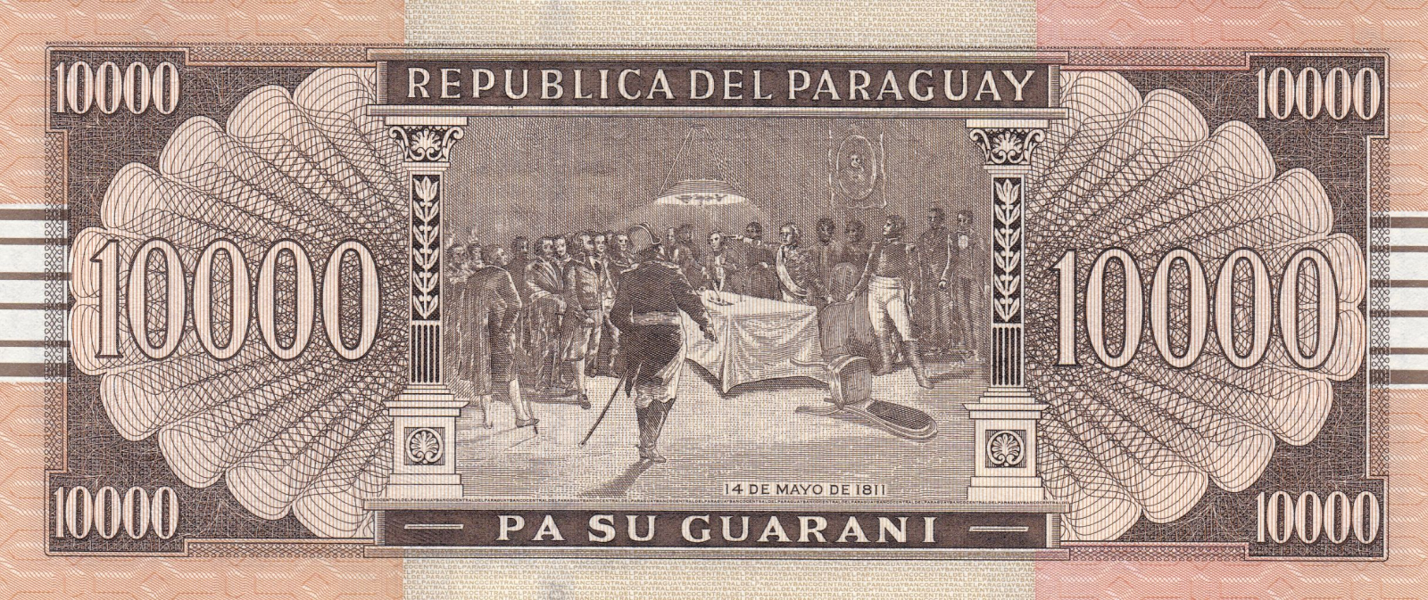 PARAGUAY 10.000 guaranies 2022 UNC, clasor M1
