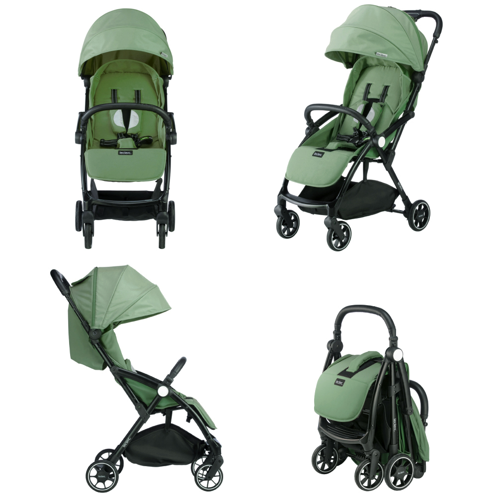Carucior Leclerc Baby Magic Fold Plus 2 in 1 Green