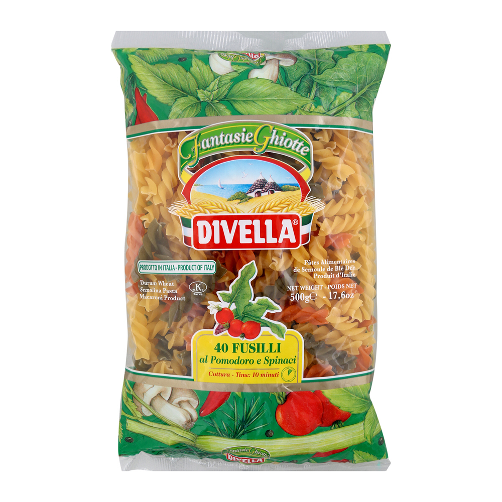 Divella 40 Fusilli Tricolore 500g