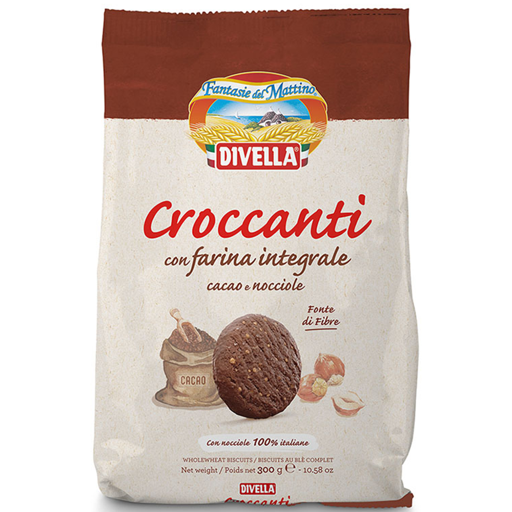 Divella Croccanti Integrali Cacao e Nocciole 300g