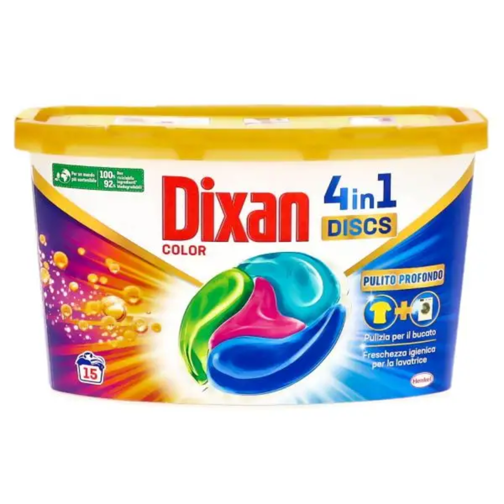 Dixan Caps Discs 4-in-1 Color 15 spalari