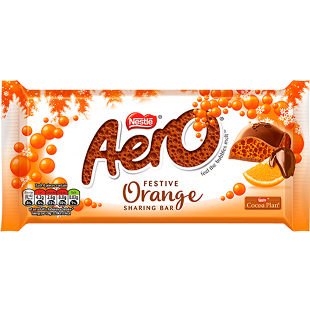Nestle Aero Festive Orange UK 90g
