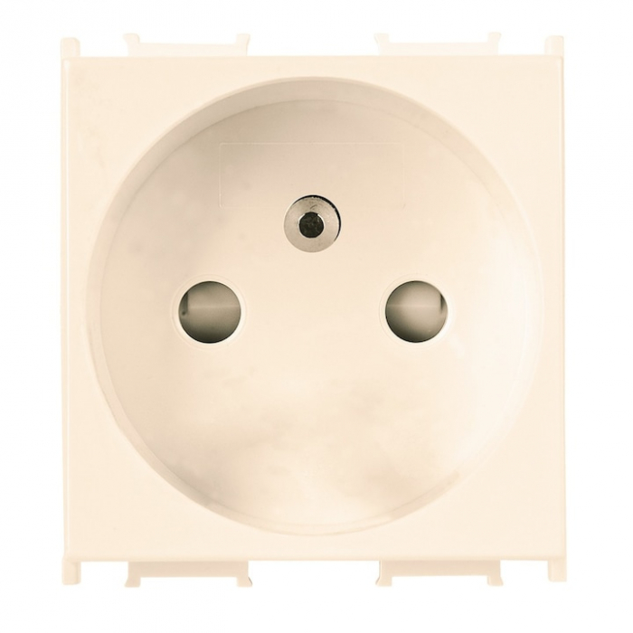 Priza simpla 2P E, standard francez UPS, cu obturator-protectie copil ...