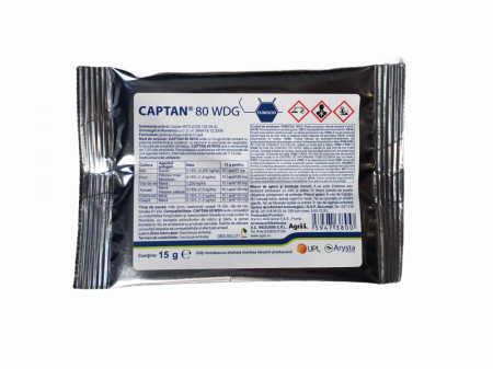 Fungicid CAPTAN 80 WDG - 15 g, Arysta, Contact
