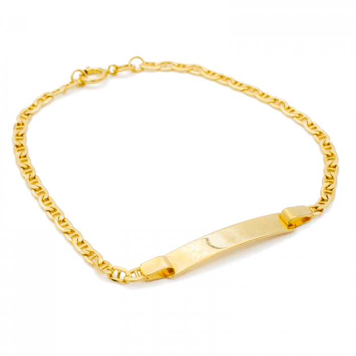 Bratara pentru Copii cu Placuta Aur 14k | GOLD PIC