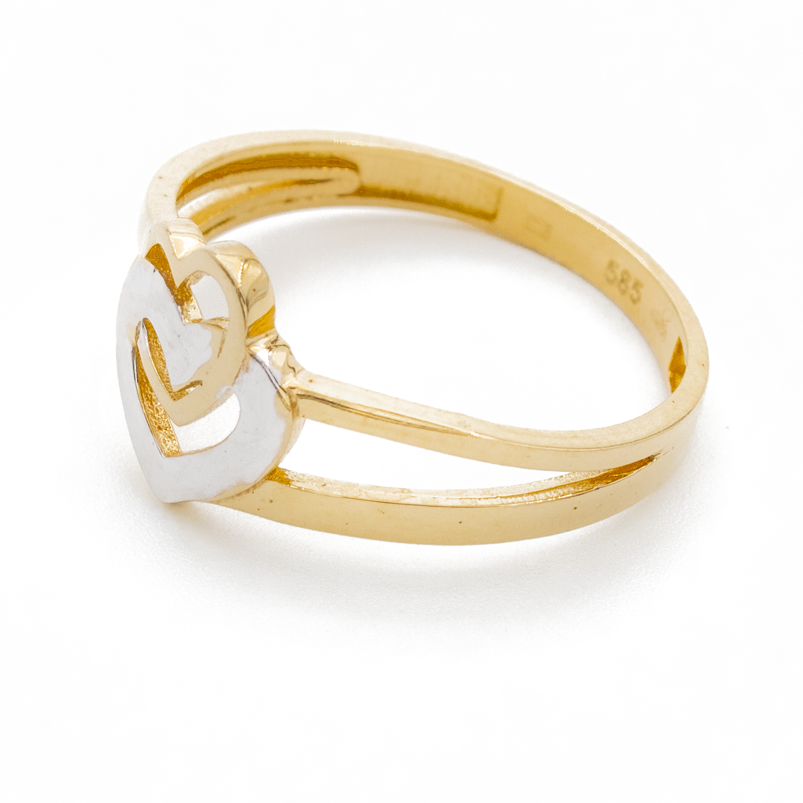 Inel cu Inimioare Aur 14k | GOLD PIC