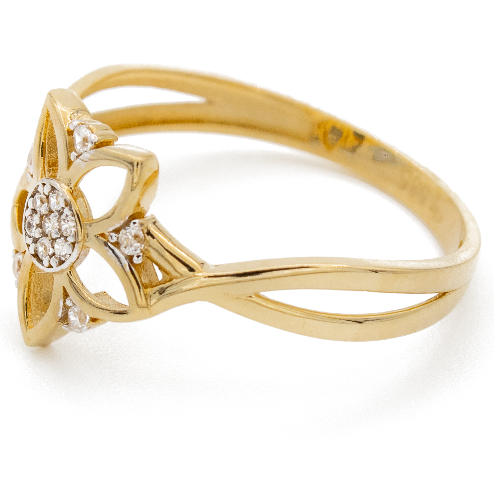 Inel Floare Aur 14k | GOLD PIC