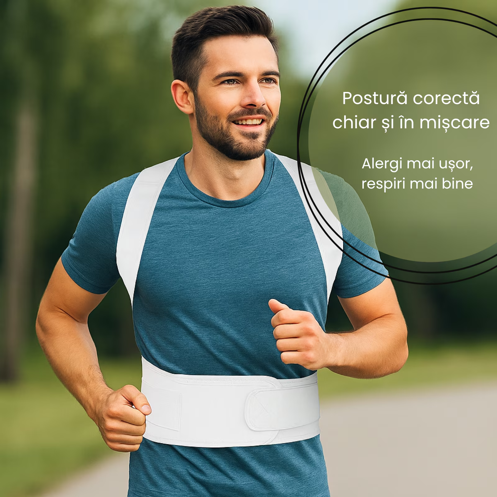 Corector postura HASEPE, centura REGLABILA pentru spate si corectie postura, sustine CIFoZA ...