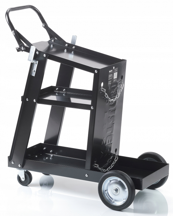 Carucior masa pentru aparat sudura manevrare pe roti cu rafturi suport ...