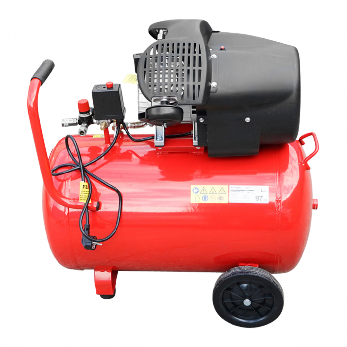 Compresor aer comprimat 100L 3CP 8Bar + kit scule pneumatice (BK98069+)