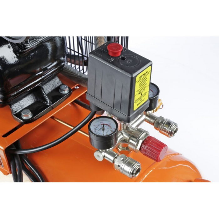 Compresor aer comprimat 150L 5.1CP 2 cilindri 660L min (LXC150-2-230V)