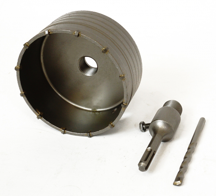 Freza carota vidia beton 150mm cu burghiu si prelungitor SDS (S0560)