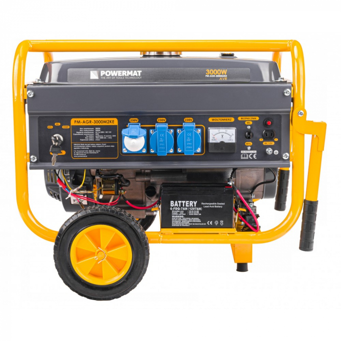 Generator curent 3kW 3000W 230V 12V + pornire electrica la cheie ...