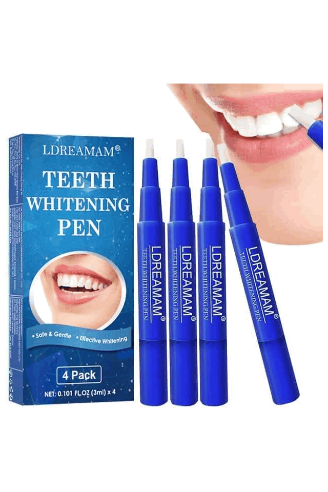 Set 4 Pixuri cu gel pentru albirea dintilor, pentru dinti albi si ...