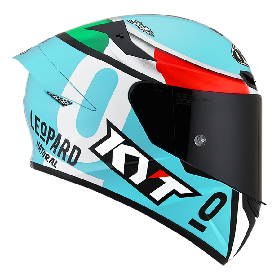 Casca moto KYT TT-Course Leopard Replica Tricolore - InCorsa