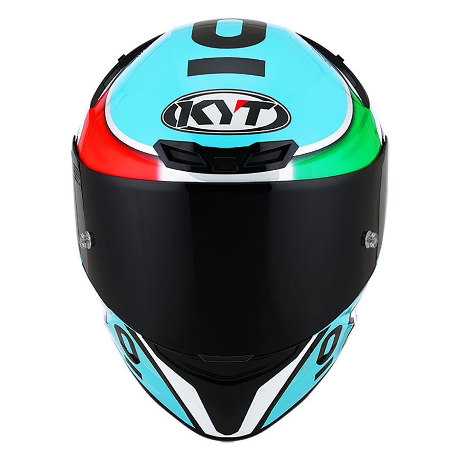 Casca moto KYT TT-Course Leopard Replica Tricolore - InCorsa