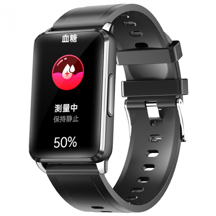 Smartwatch iSEN EP02 Negru, 1.3" TFT, ECG, Ritm cardiac, Presiune ...