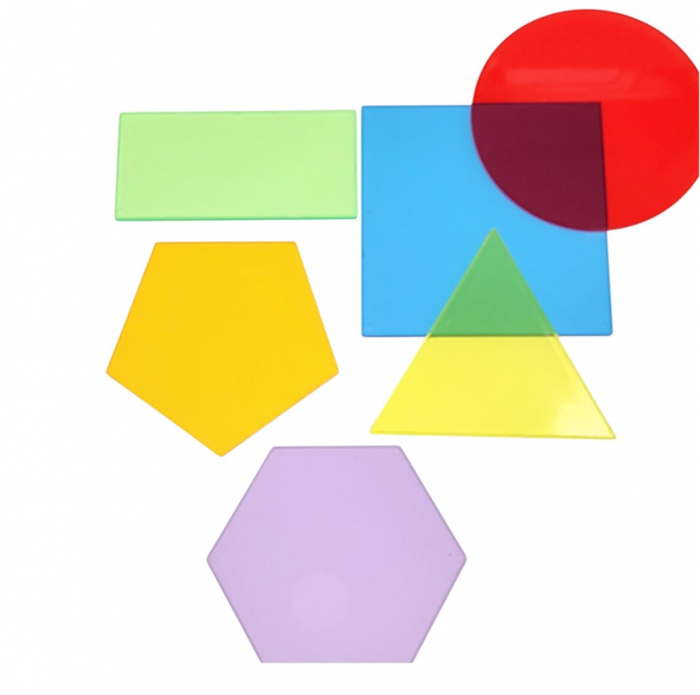 Set STEM 6 Forme Geometrice Mari Transparente – 10 cm , Krista