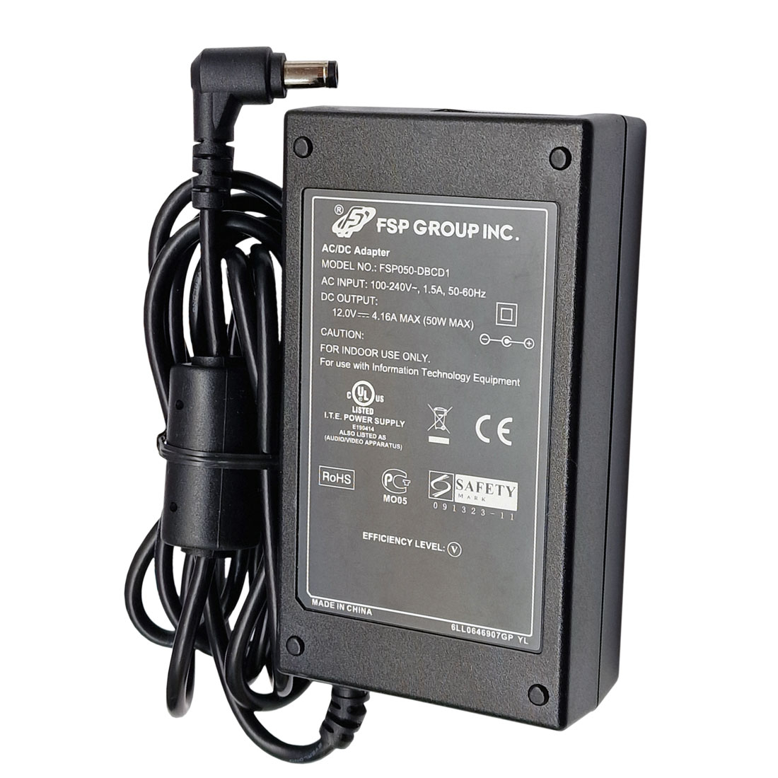 Ledcolor - Alimentator FSP 12V 4.16A 50W cu mufa 90 grade