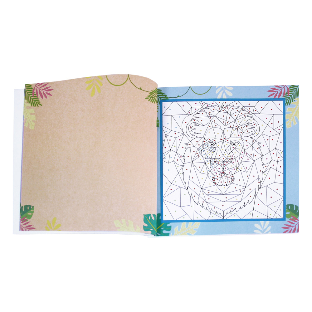 Carte de colorat Colorful Spots Animale